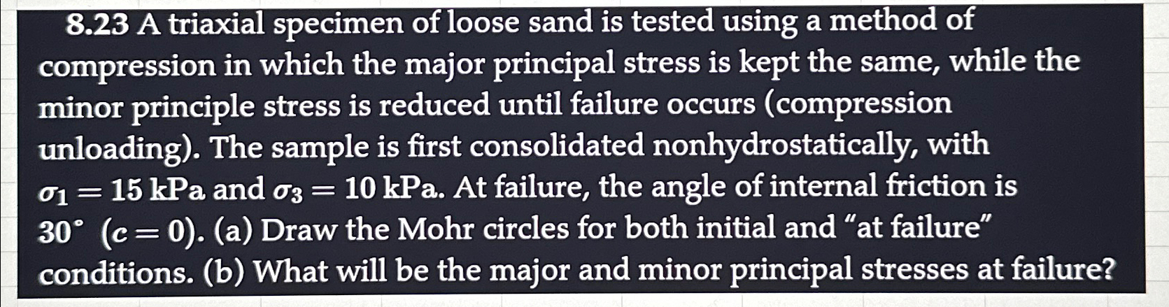 Solved Please draw the mohr circles by hand or | Chegg.com