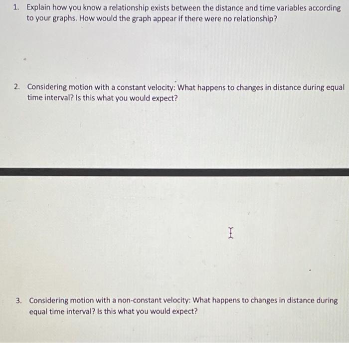 Solved 1. Explain how you know a relationship exists between | Chegg.com