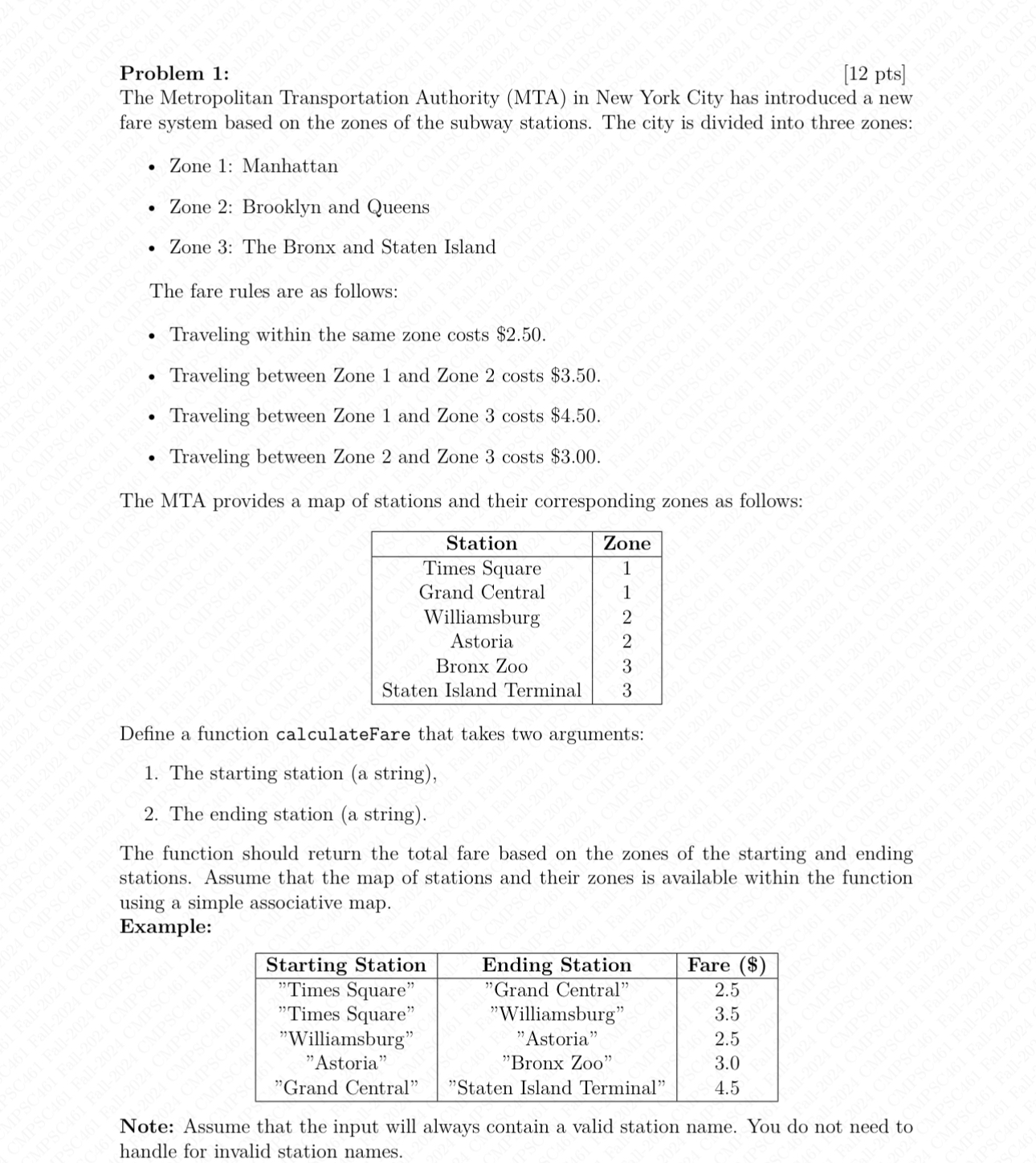 Solved Problem 1:[12 ﻿pts]The Metropolitan Transportation | Chegg.com