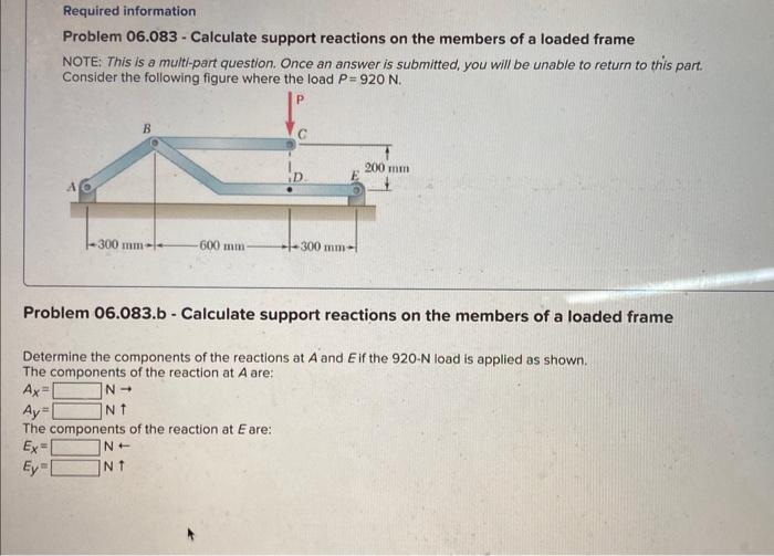 Solved Required information Problem 06.083 - Calculate | Chegg.com