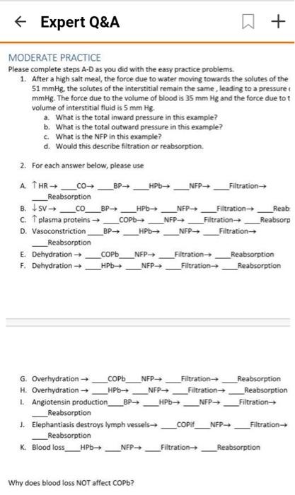 + Expert Q&A + MODERATE PRACTICE Please complete | Chegg.com
