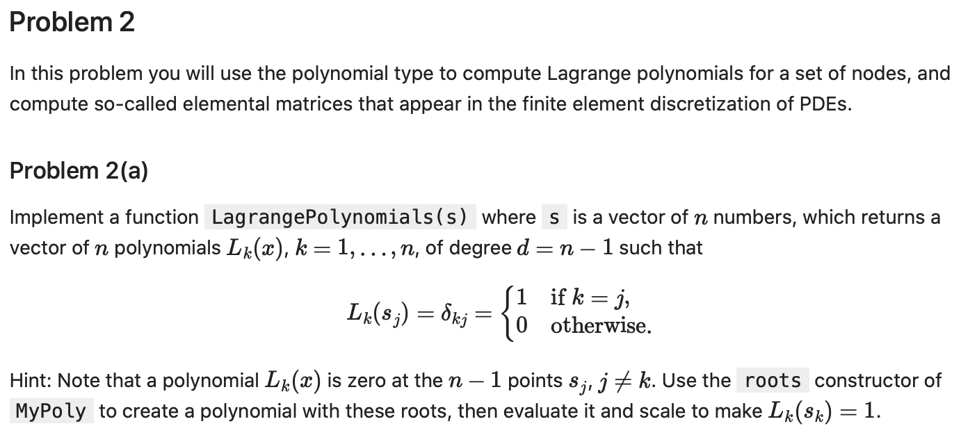 Solved In Julia Code Implement A Function
