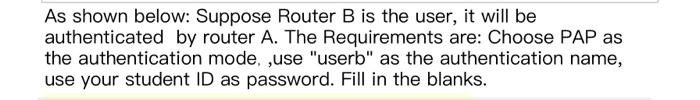 Solved As shown below: Suppose Router B is the user, it will | Chegg.com