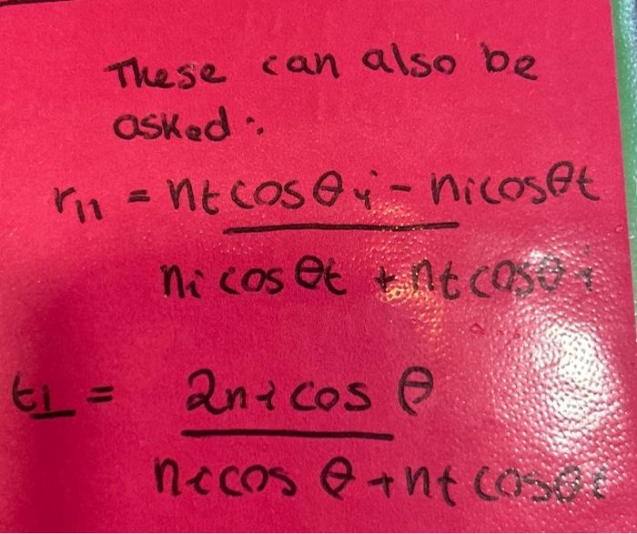 Complete and do out the derivation for r ll | Chegg.com Complete and do out the derivation for r ll | Chegg.com