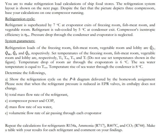 Solved You are to make refrigeration load calculations of | Chegg.com