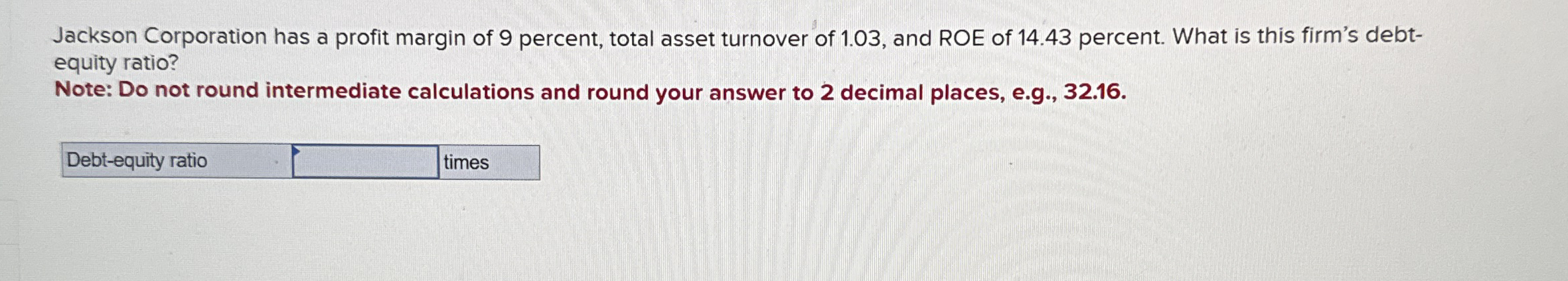 Solved Jackson Corporation has a profit margin of 9 | Chegg.com