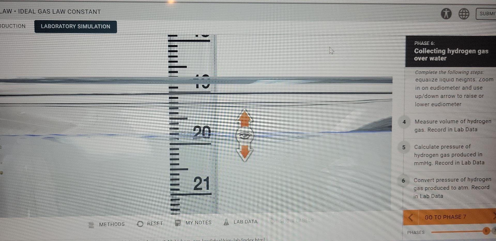 Solved LAW. IDEAL GAS LAW CONSTANT SUBMI DUCTION LABORATORY | Chegg.com