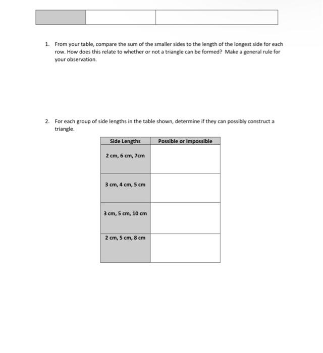 Solved Constructing Triangles from Fixed Side Lengths - From | Chegg.com