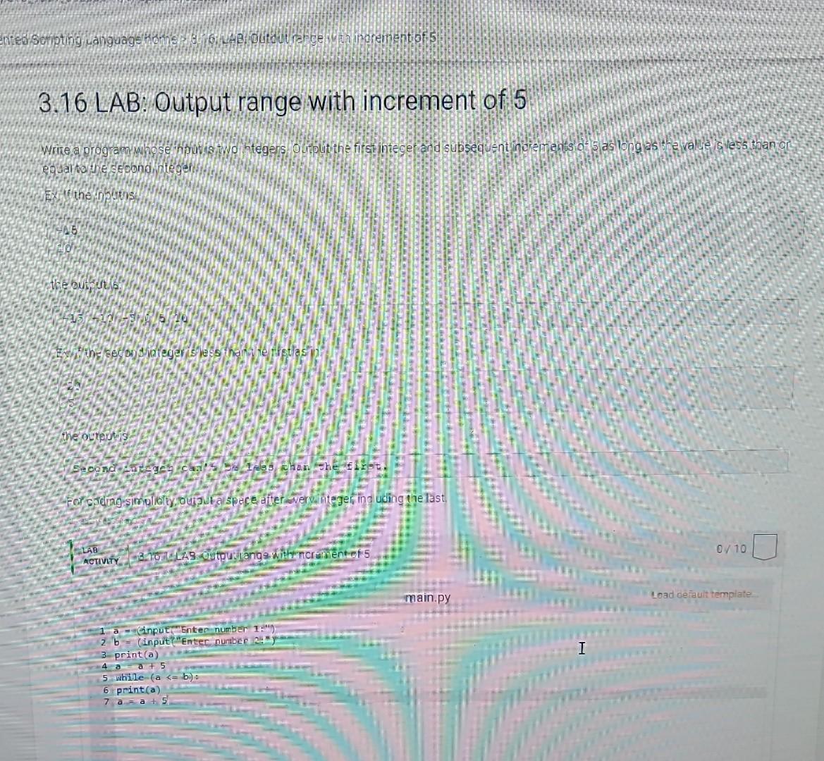 Solved 3.16 ∠AB : output range with increment of 5 Exif | Chegg.com