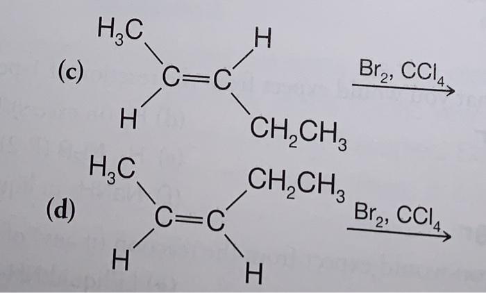 Solved write stereochemical formulas for all of the products | Chegg.com