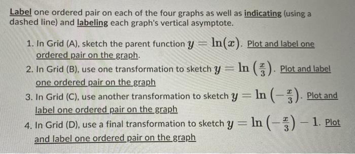 Solved Label one ordered pair on each of the four graphs as | Chegg.com