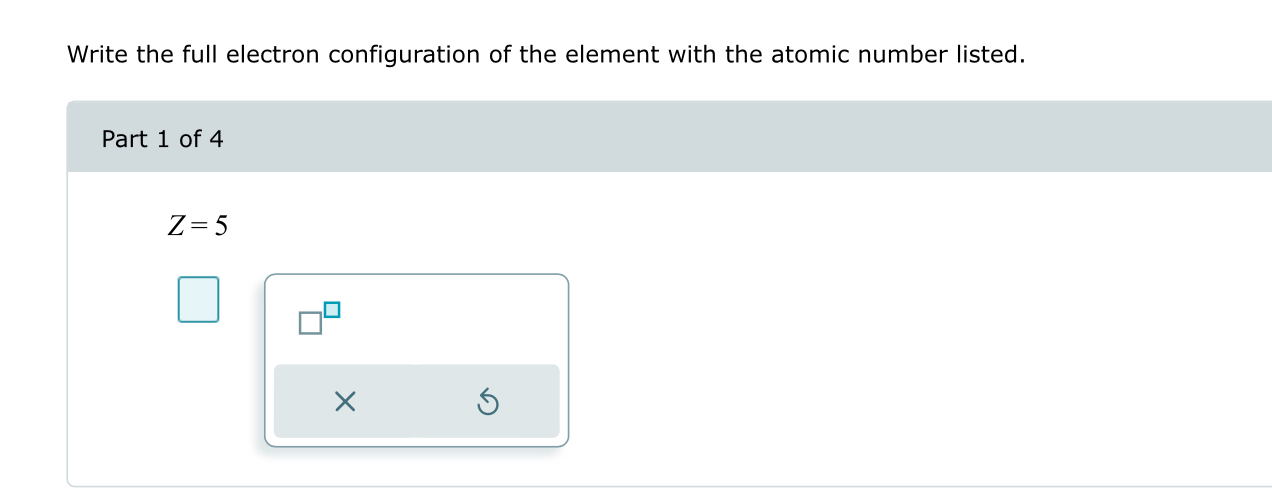 Solved Write the full electron configuration of the element | Chegg.com