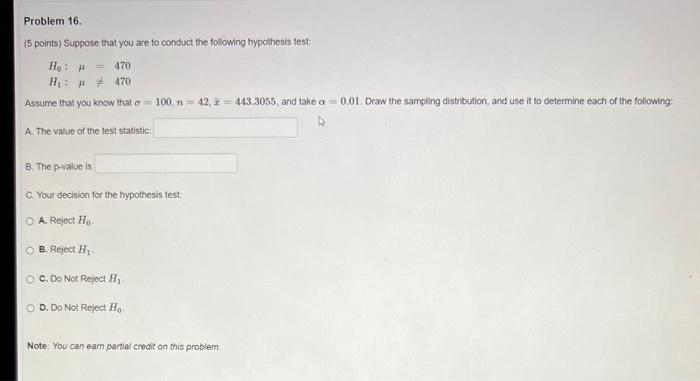 Solved Problem 16. (5 points) Suppose that you are to | Chegg.com Solved Problem 16. (5 points) Suppose that you are to | Chegg.com