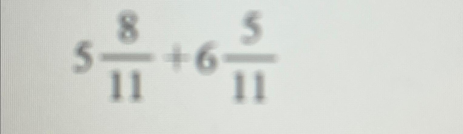 Solved 5811+6511 | Chegg.com