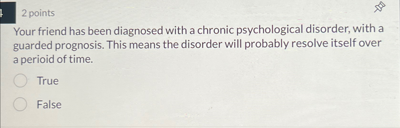 Solved 2 ﻿pointsYour friend has been diagnosed with a | Chegg.com
