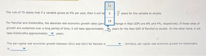 Solved 1. Economic growth basics The Real GDP and population | Chegg.com