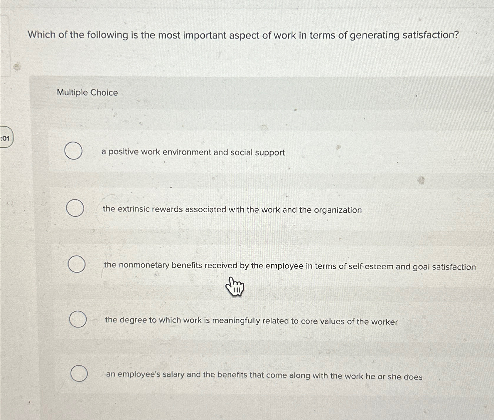 Solved Which of the following is the most important aspect | Chegg.com