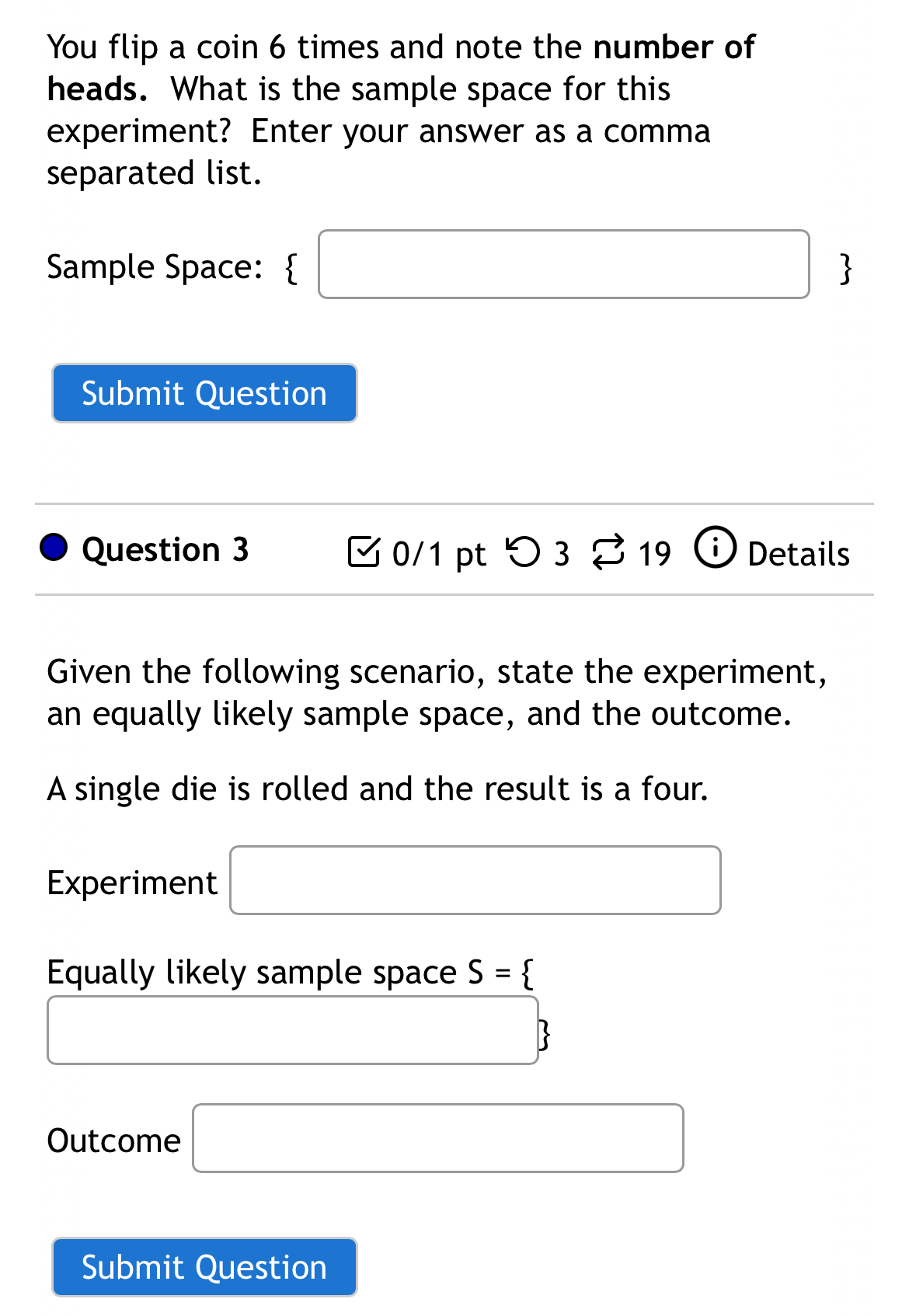 Solved You flip a coin 6 ﻿times and note the number of | Chegg.com