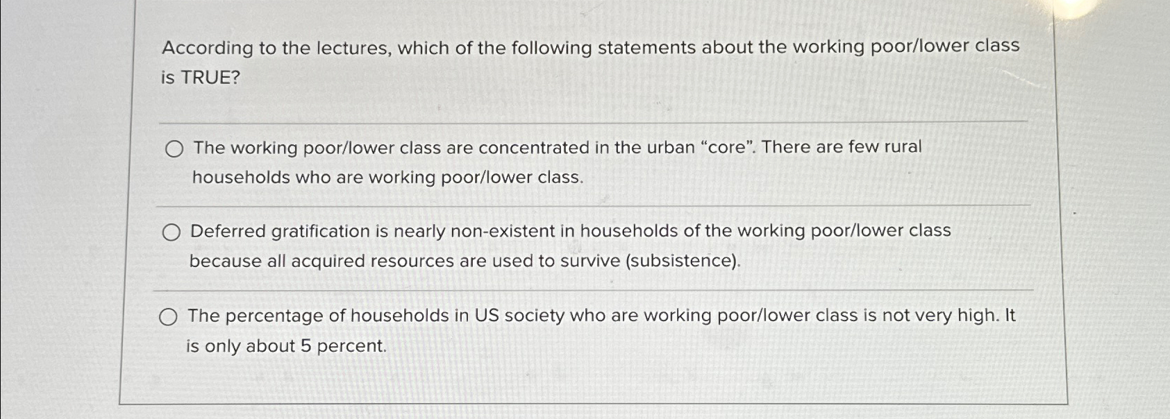 Solved According to the lectures, which of the following | Chegg.com