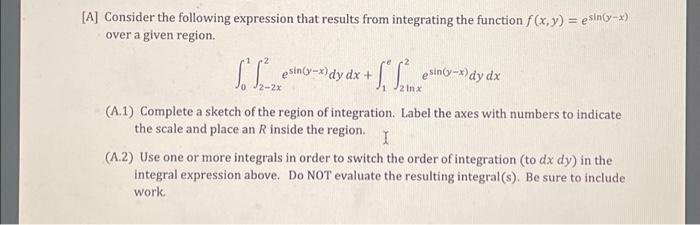 Solved [A] Consider the following expression that results | Chegg.com