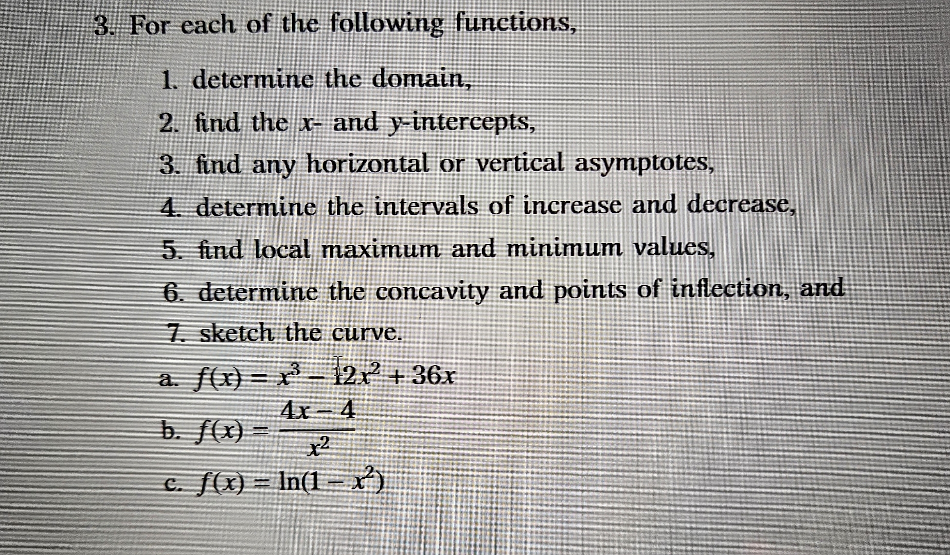 Solved Determine the behaviour at the vertical and | Chegg.com