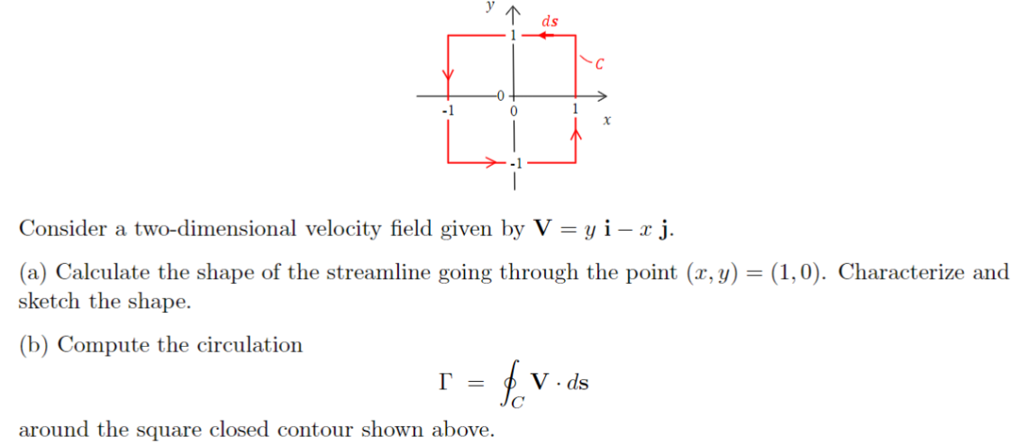 Solved Consider a two-dimensional velocity field given by | Chegg.com