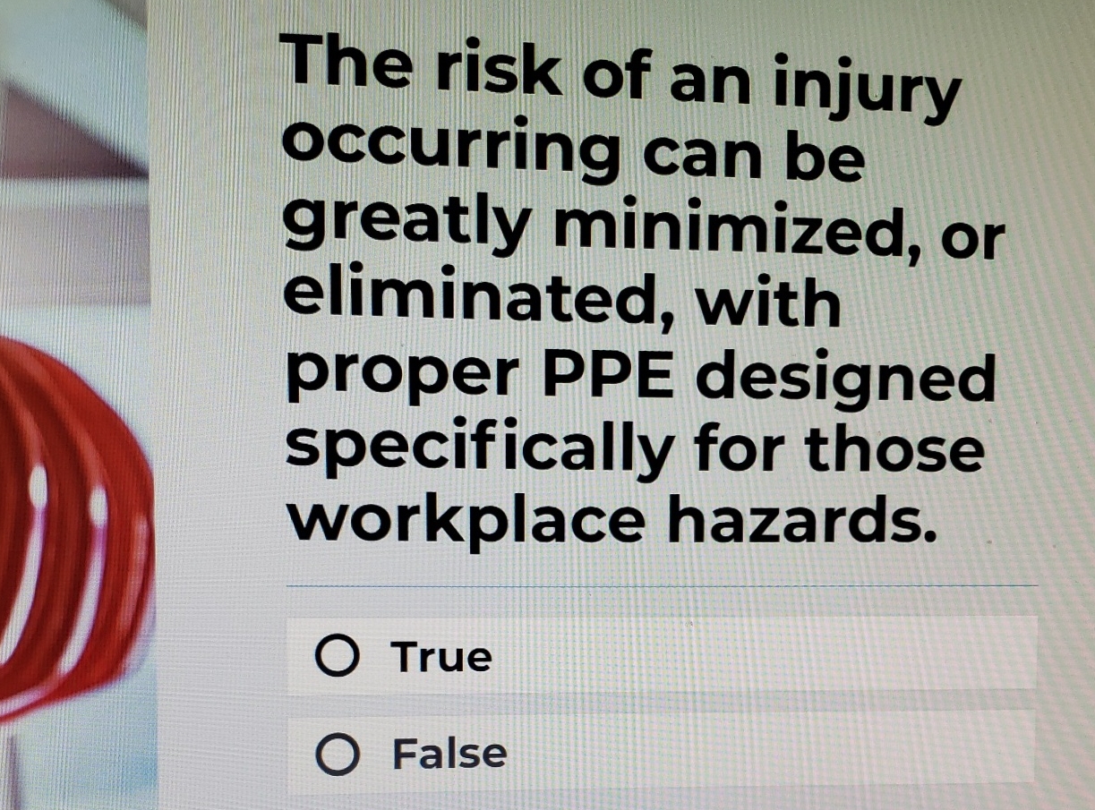 Solved The risk of an injury occurring can be greatly | Chegg.com