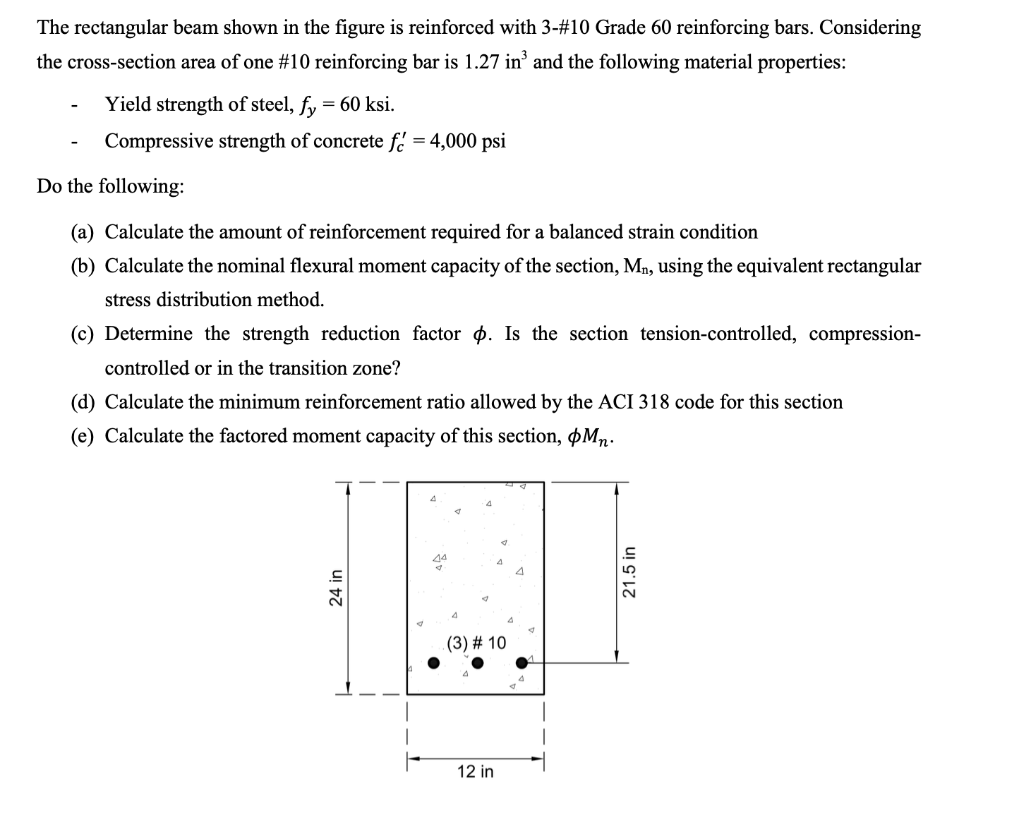 Solved Civil Engineering. Reinforced Concrete Design.The | Chegg.com
