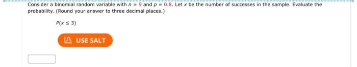 Solved Consider A Binomial Random Variable With N5 And 5413