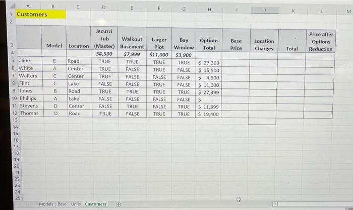 Solved 2. Write an Excel formula in cell Models!H3 to | Chegg.com