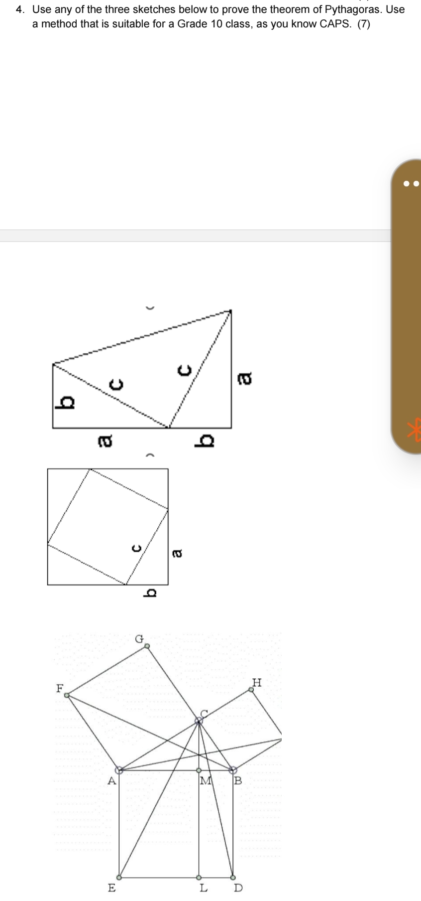 Solved Use any of the three sketches below to prove the | Chegg.com