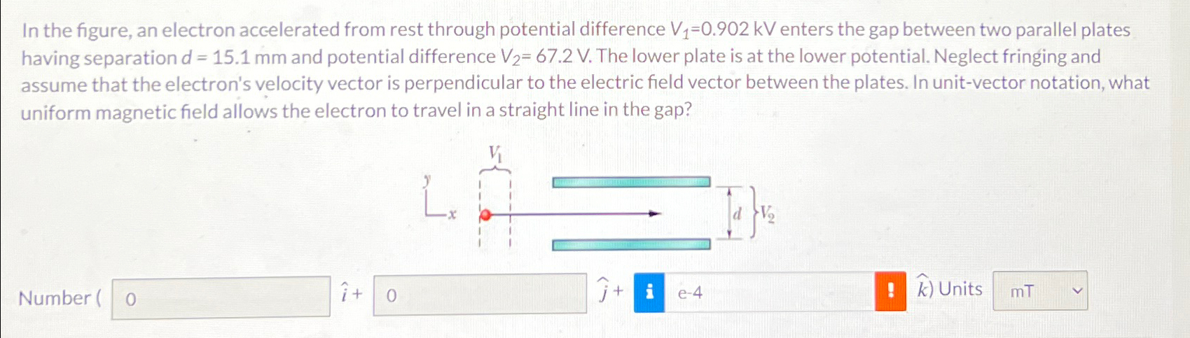Solved In the figure, an electron accelerated from rest | Chegg.com
