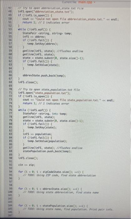 Current file main.cpp - includeciostrean> include | Chegg.com
