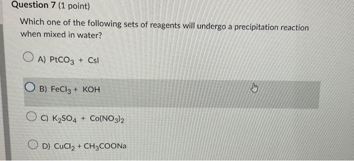 Solved Which one of the following sets of reagents will | Chegg.com