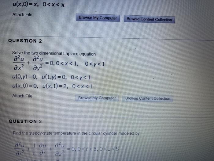 Solved u(x,0)= x, 0 | Chegg.com