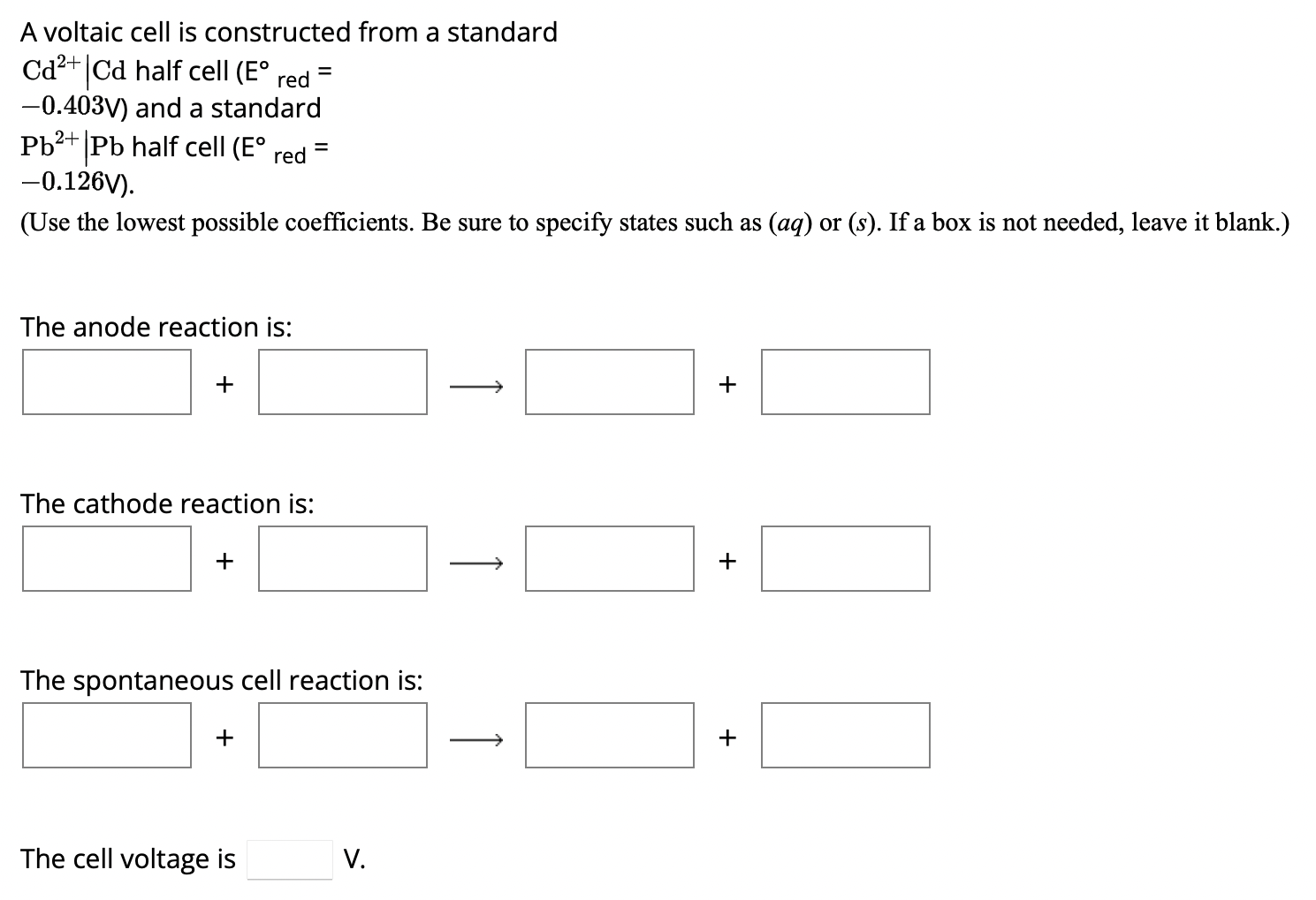 Solved Write The Cell Notation For An Electrochemical Cell