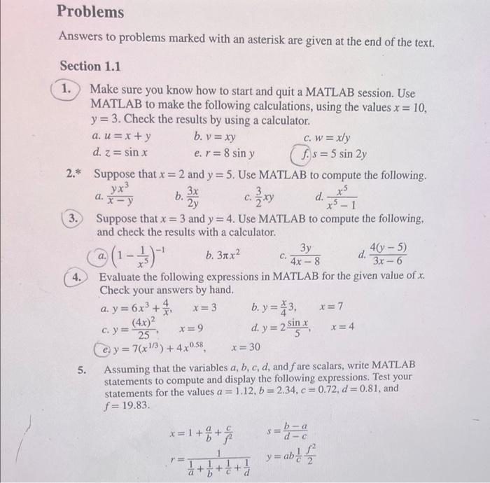 Solved Problems Answers to problems marked with an asterisk | Chegg.com