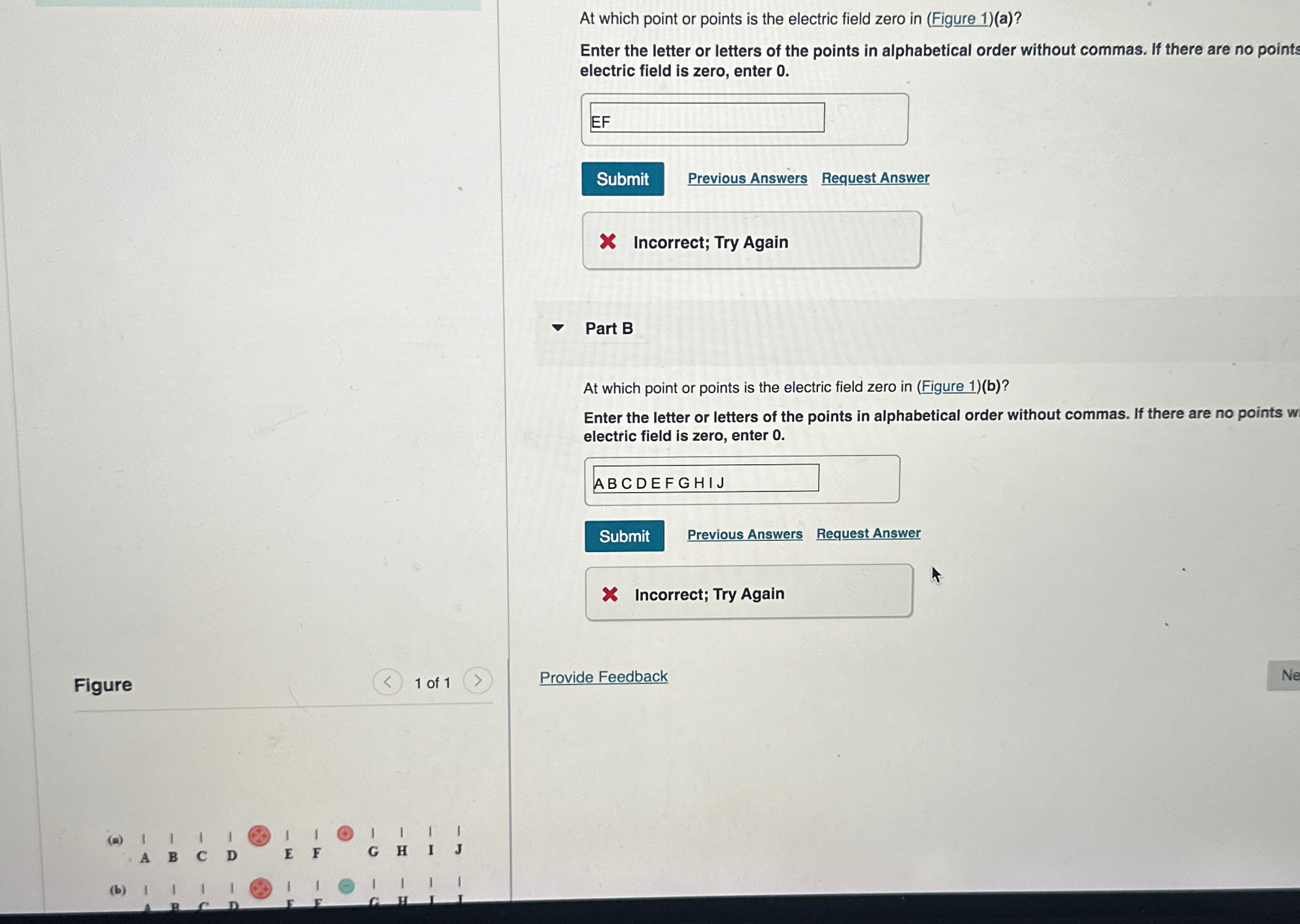 Solved At which point or points is the electric field zero | Chegg.com