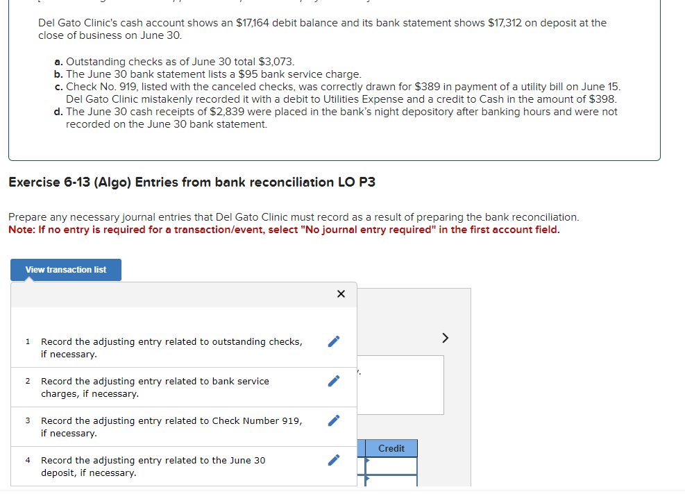 Solved Prepare any necessary journal entries that Del Gato | Chegg.com
