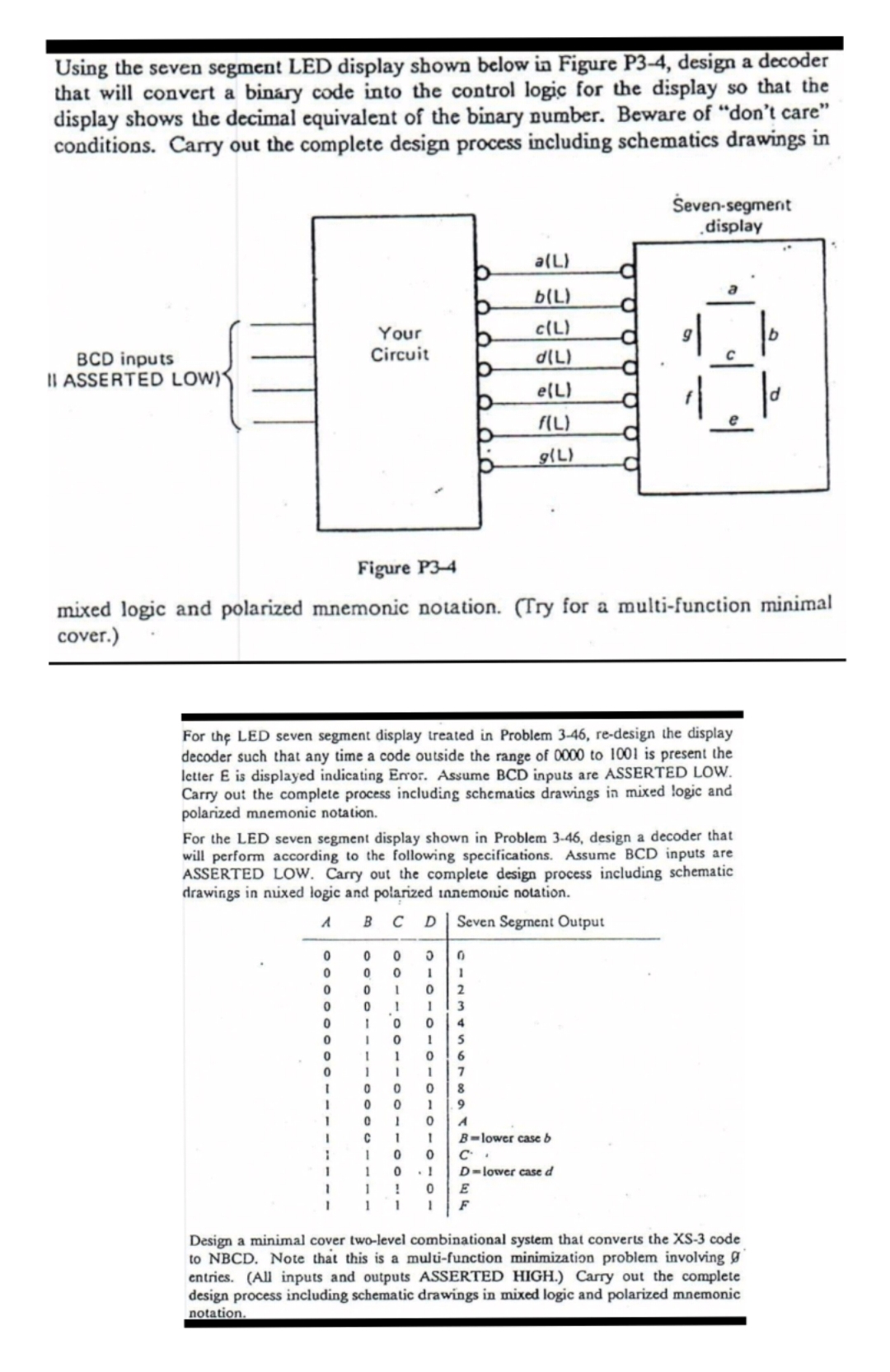 •Using the seven segment LED display shown below in | Chegg.com
