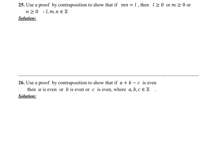 Solved 25. Use a proof by contraposition to show that if | Chegg.com