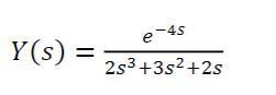Solved Derive the time-domain function y(t) ﻿of this Laplace | Chegg.com
