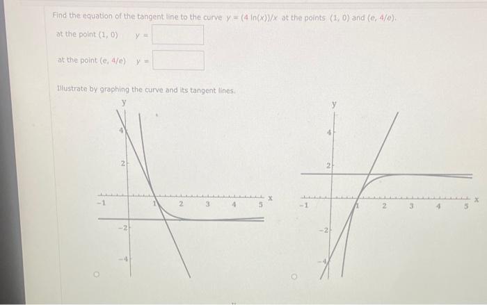 Solved Find equations of both the tangent lines to the | Chegg.com