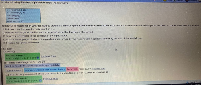Solved Put the following lines into a glowscript script and | Chegg.com