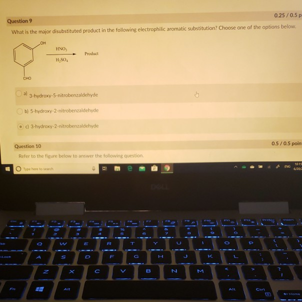 Solved Question 9 0.25/0.5 p What is the major disubstituted | Chegg.com