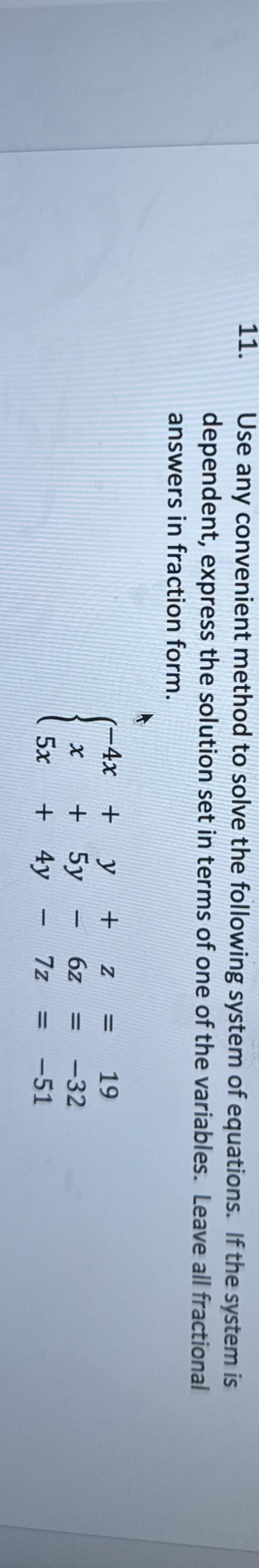 Solved Use any convenient method to solve the following | Chegg.com