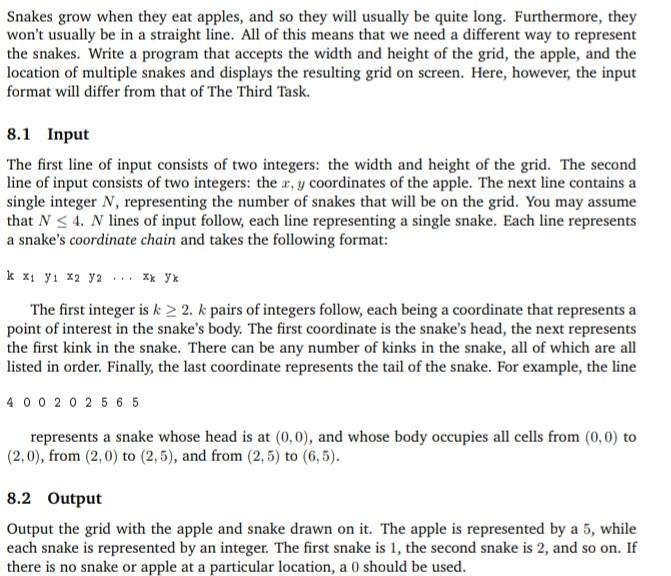 Solved Please Help Me Write A Code For Snake Sgame Game The Chegg