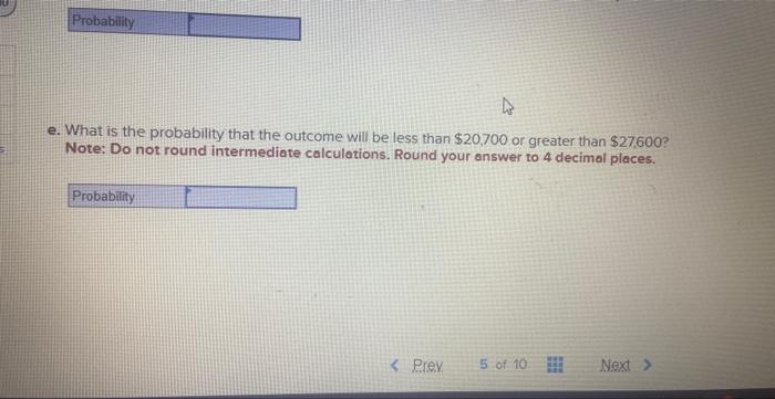 Solved Problem 13-20 (Algo) Probability analysis with a | Chegg.com