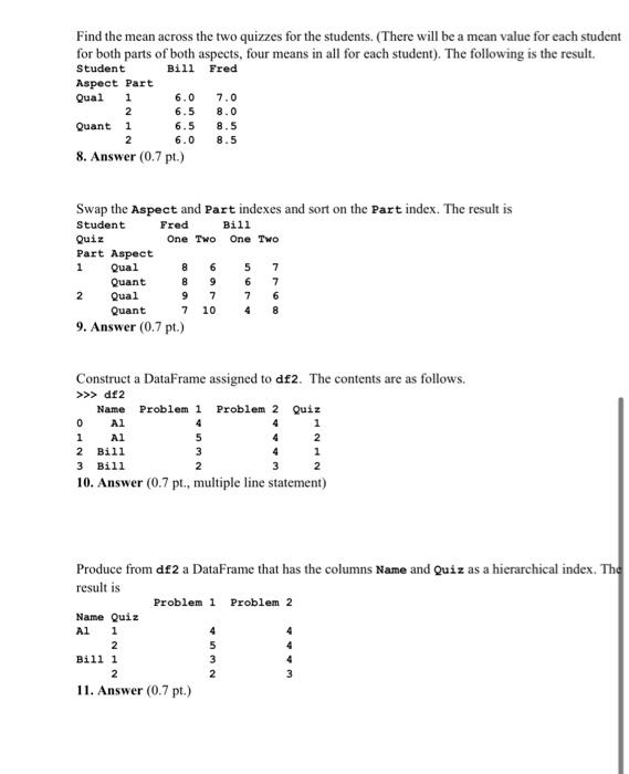 Solved The following are excises you should do in Jupyter | Chegg.com