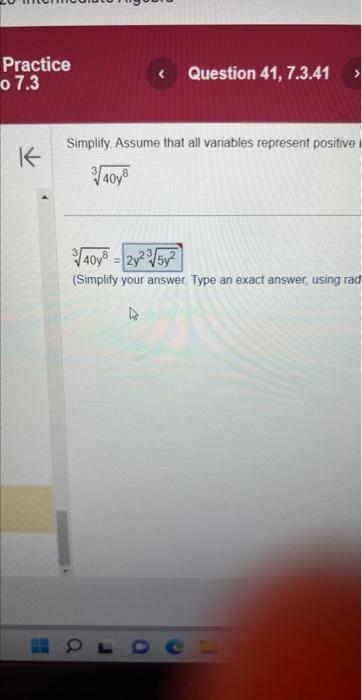 Solved Simplify. Assume that all variables represent | Chegg.com